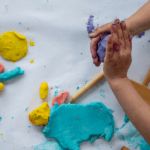 Cloud Dough Recipe for sensory play - CatsKidsChaos